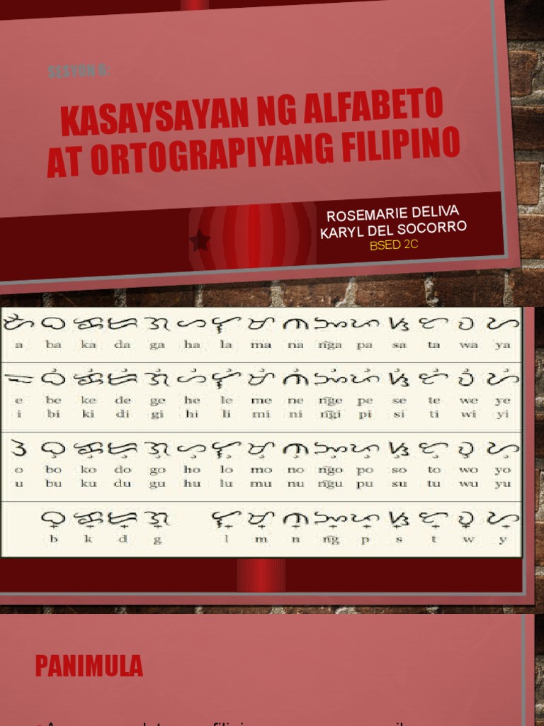 Kasaysayan NG Alfabeto at Ortograpiyang Filipino | PDF