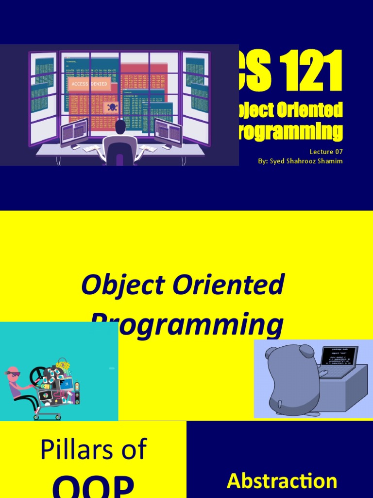 Cs 121 Object Oriented Programming Lec 8 Pdf Inheritance Object Oriented Programming