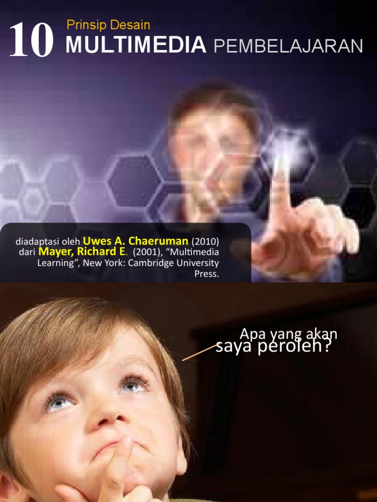 10 Prinsip Desain Multimedia Pembelajaran | PDF