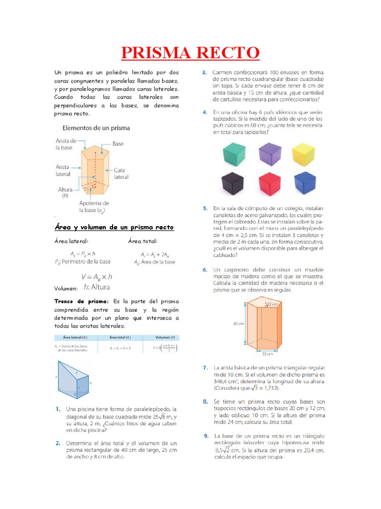 Prisma Recto | PDF | Ciencia y matemáticas | Métodos y materiales de ...