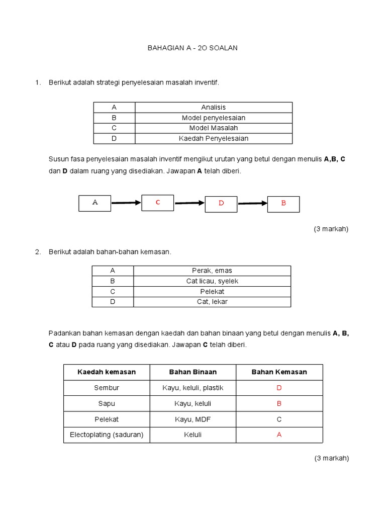 Skema Jawapan PAT RBT Tingkatan 2 | PDF