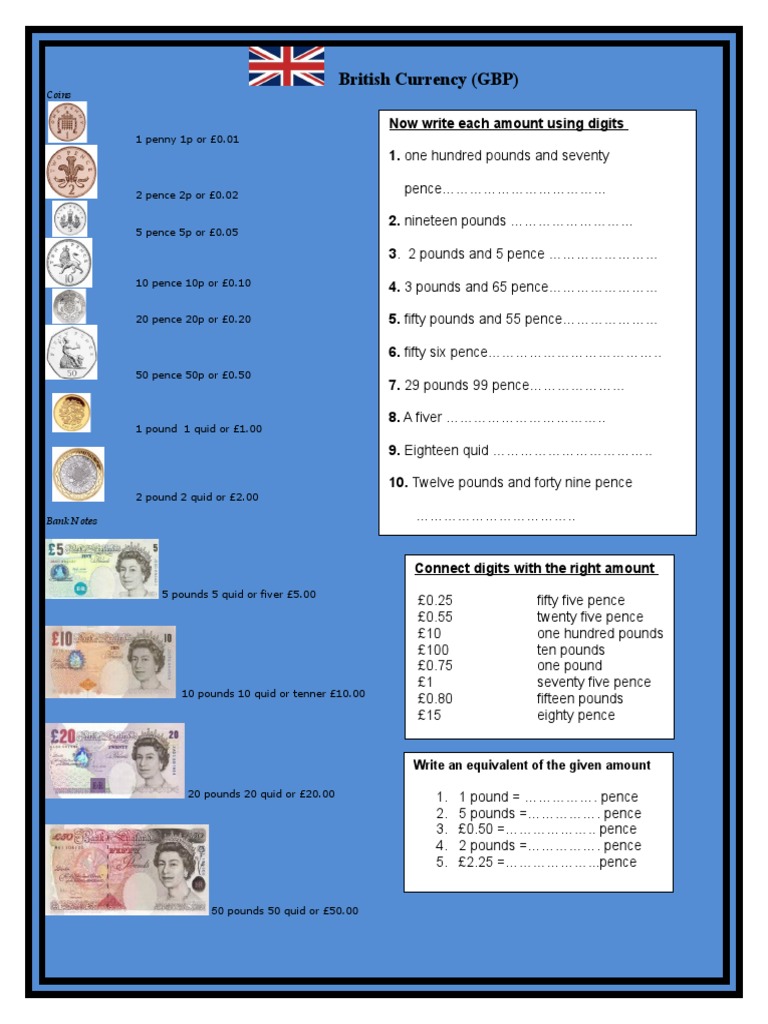 British-Currency | PDF | Pound Sterling | Money