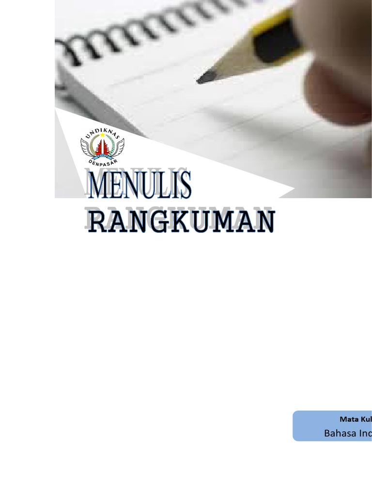 Menulis Rangkuman | PDF | Karier & Perkembangan | Ilmu Sosial