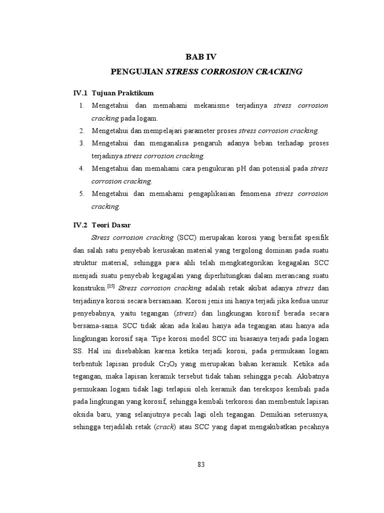 Pengujian Stress Corrosion Cracking | PDF | Teknologi & Rekayasa