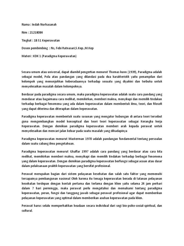 KDK 1 (Paradigma) | PDF