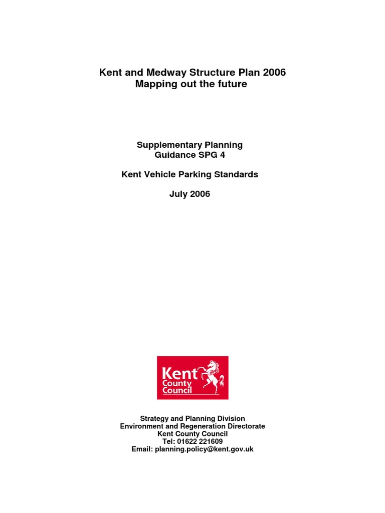 Kent & Meadway Structure Plan (2006) | PDF | Parking | Transport