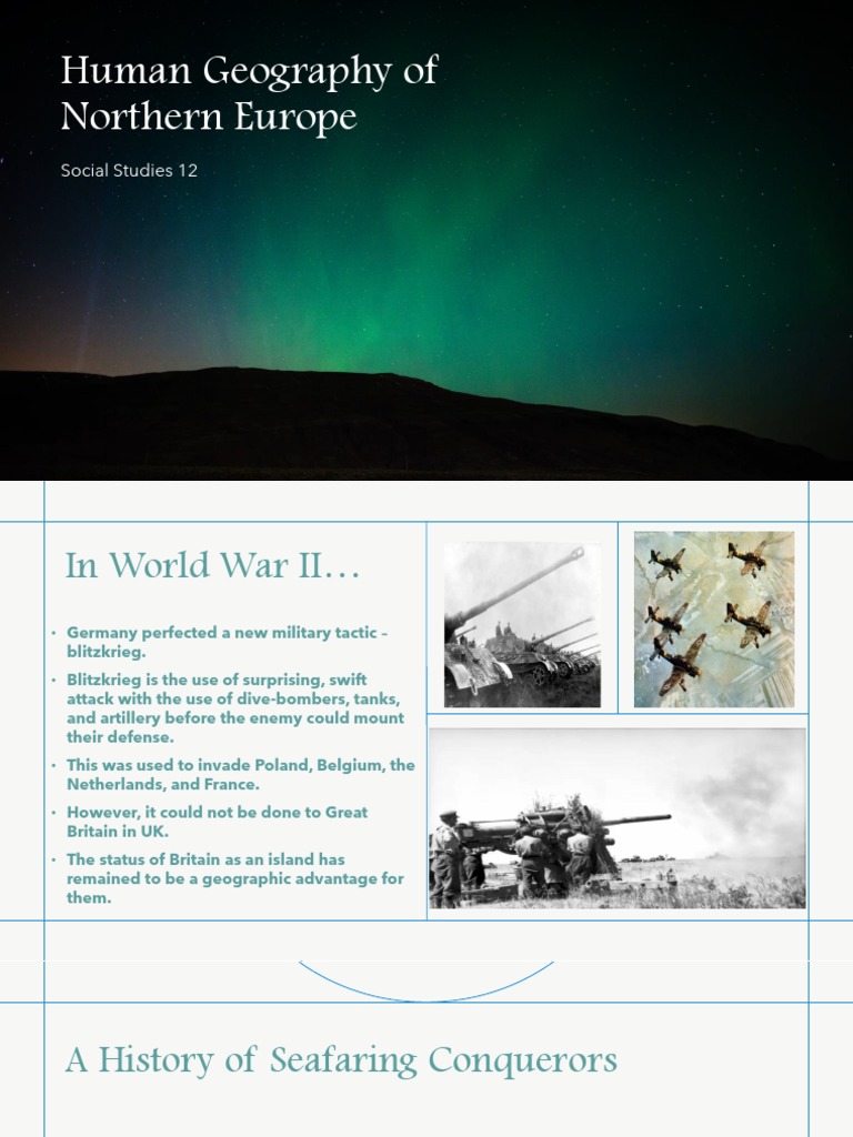 Human Geography of Northern Europe: Social Studies 12 | PDF | Europe ...