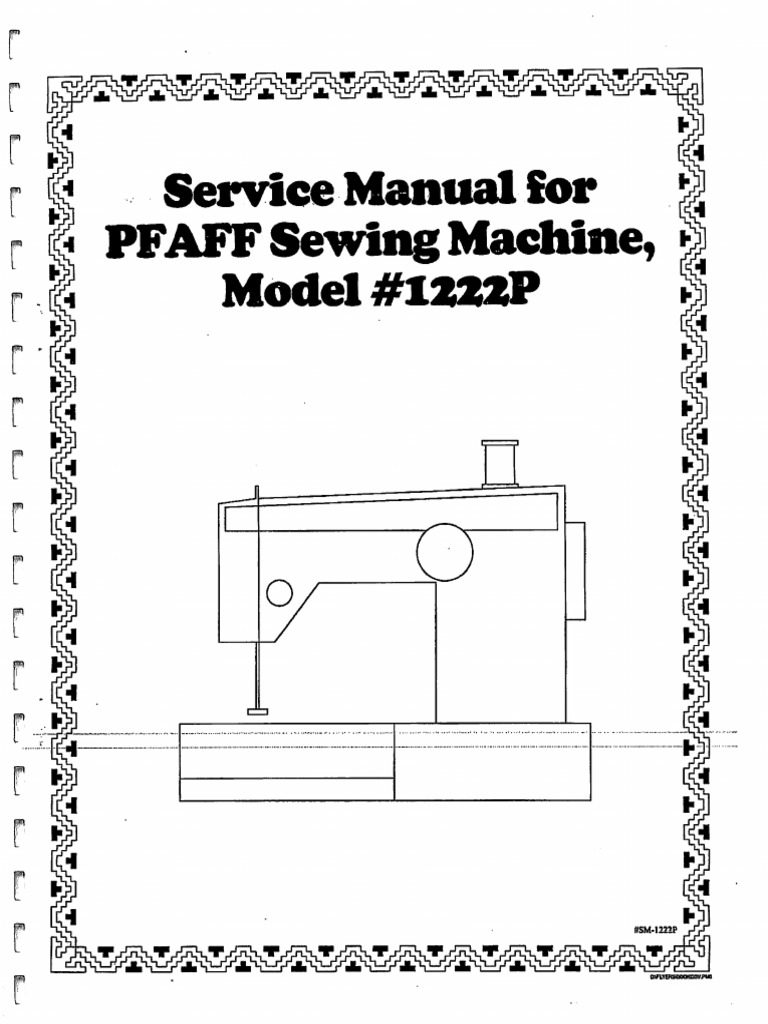 Pfaff 1222 | PDF