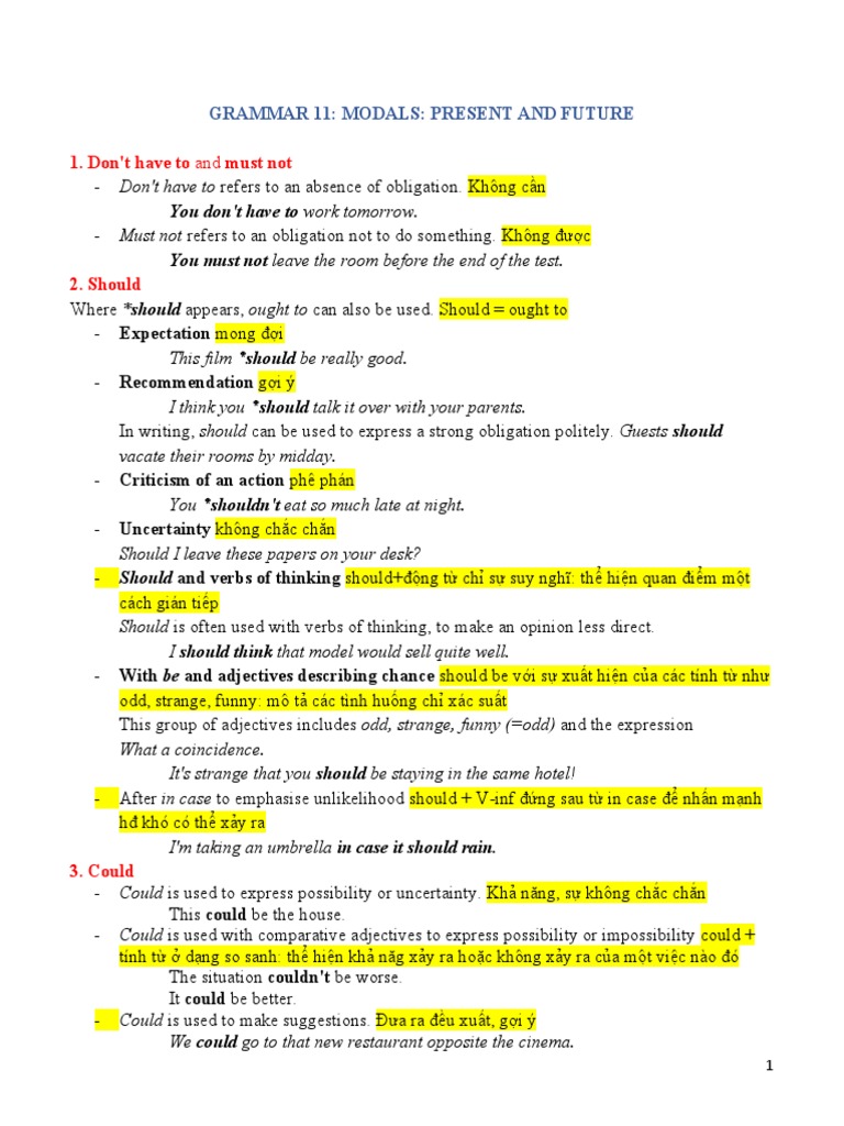 Advanced English Modals Guide | PDF | Languages | Grammar