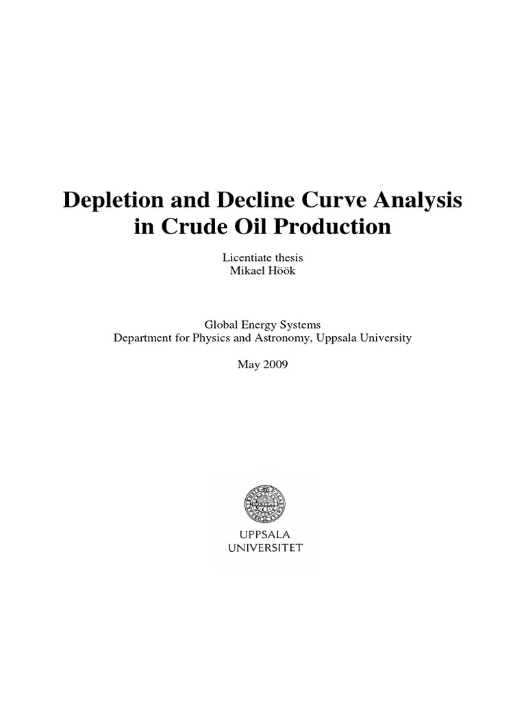 Depletion and Decline Curve Analysis in Crude Oil Production | PDF ...