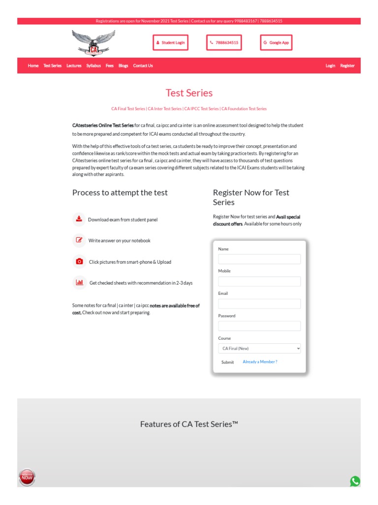 TestSeries WWW Catestseries Org | PDF | Test (Assessment) | Multiple Choice