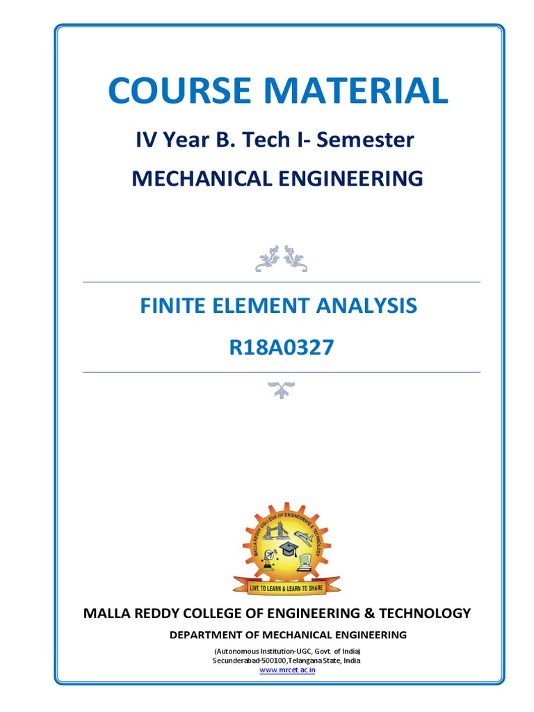 Finite Element Analysis | PDF | Finite Element Method | Engineering