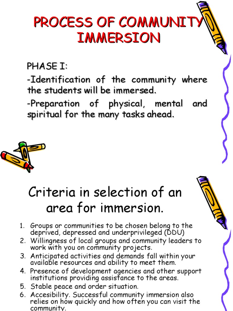 Process of Community Immersion - 1 | PDF | Community | Needs Assessment