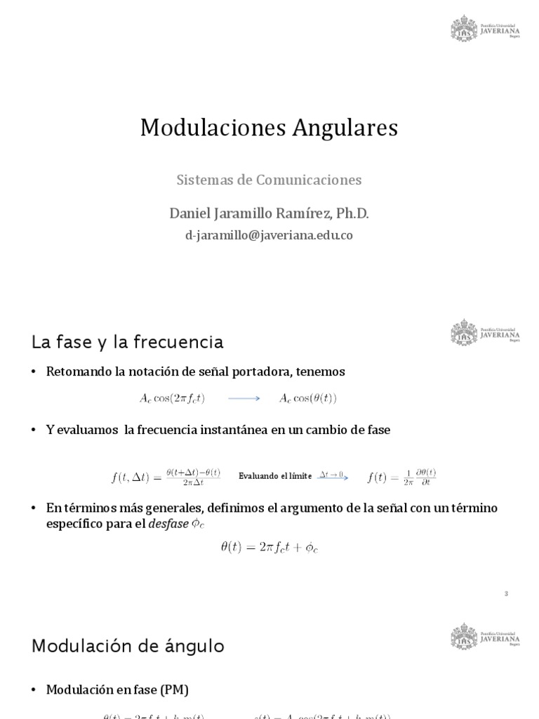 Sistemas de Comunicaciones 4 FM | PDF | Modulación de frecuencia | Modulación