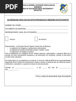 Formato de Autorización de Uso de Imagen | PDF