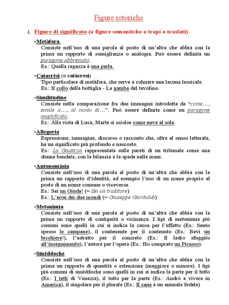 Figure Retoriche | PDF