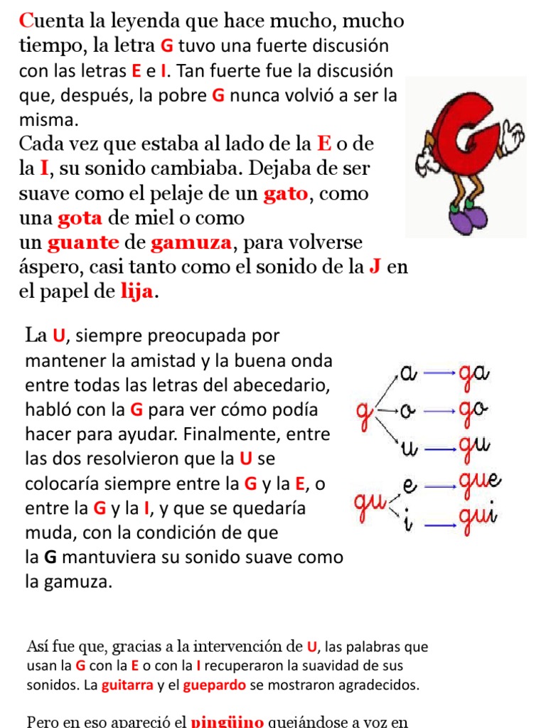 Cuento Letra G | PDF