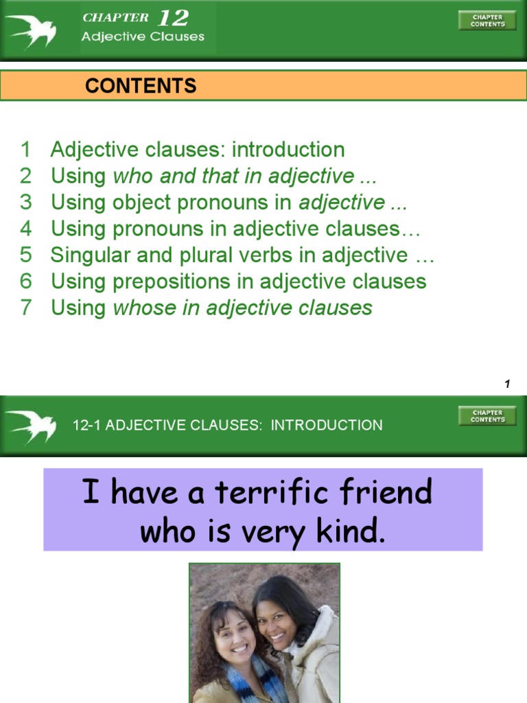 Grammar-U4 Adjective Clauses | PDF | Noun | Adjective