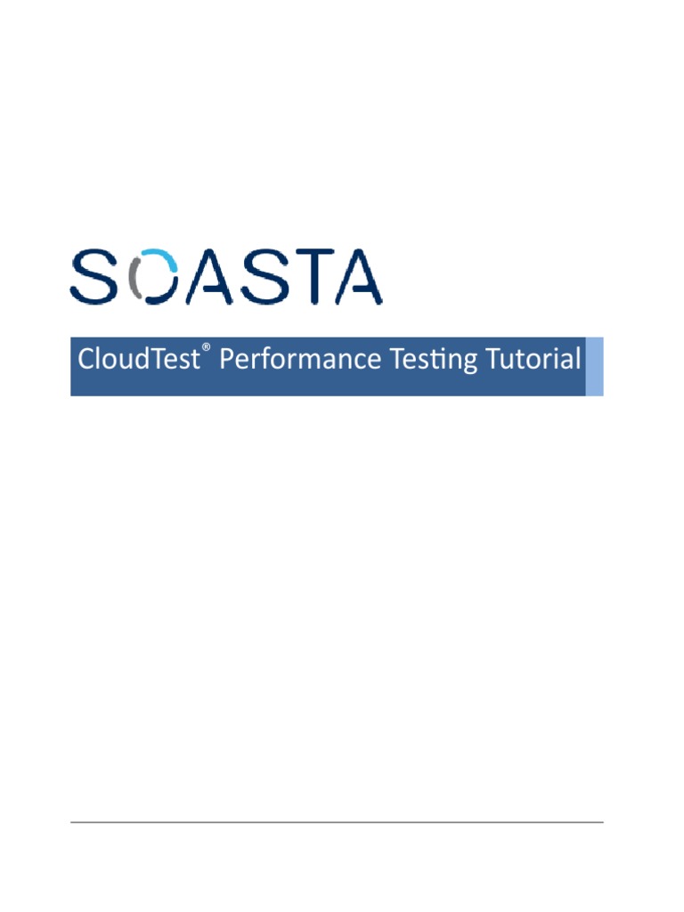 Cloudtest Performance Tes3Ng Tutorial | PDF | Web Application ...