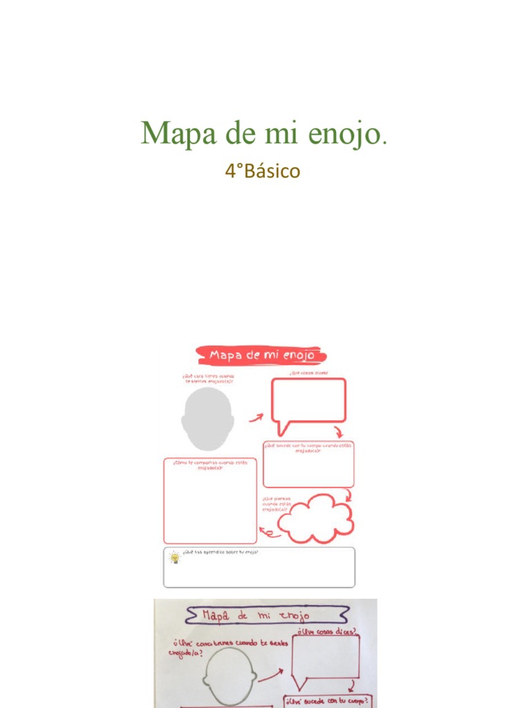 Mapa de Enojo para 4° Básico | PDF