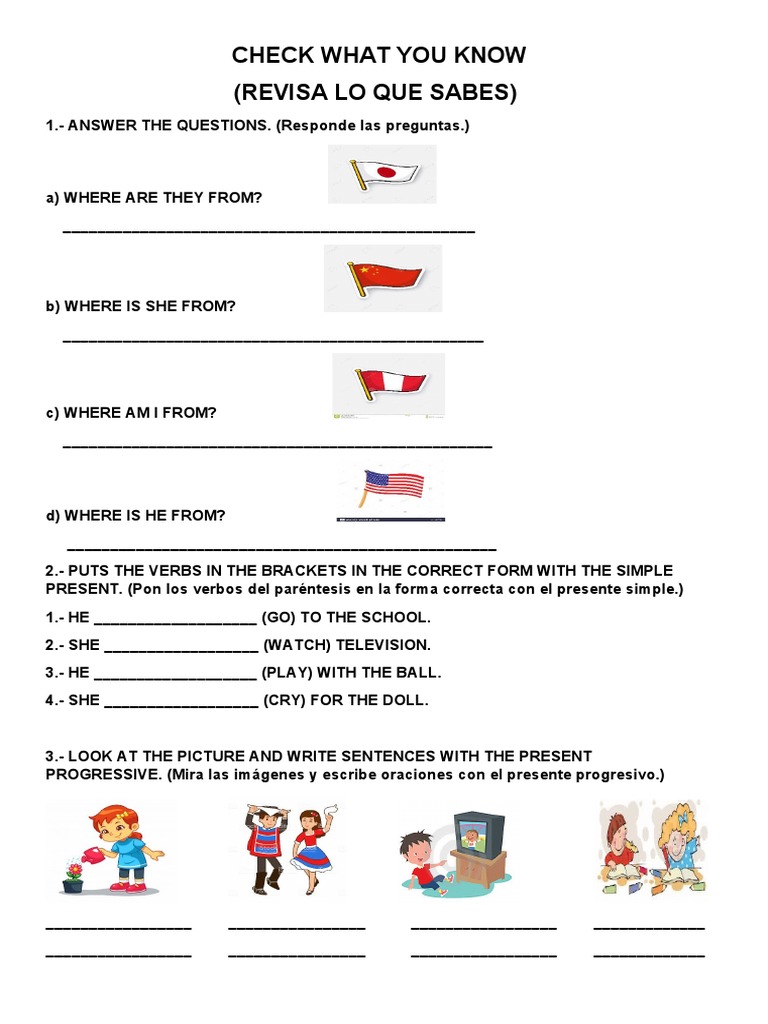 Check What You Know (Revisa Lo Que Sabes) | PDF