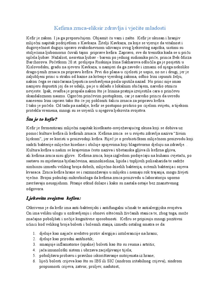 Kefirna Zrnca | PDF