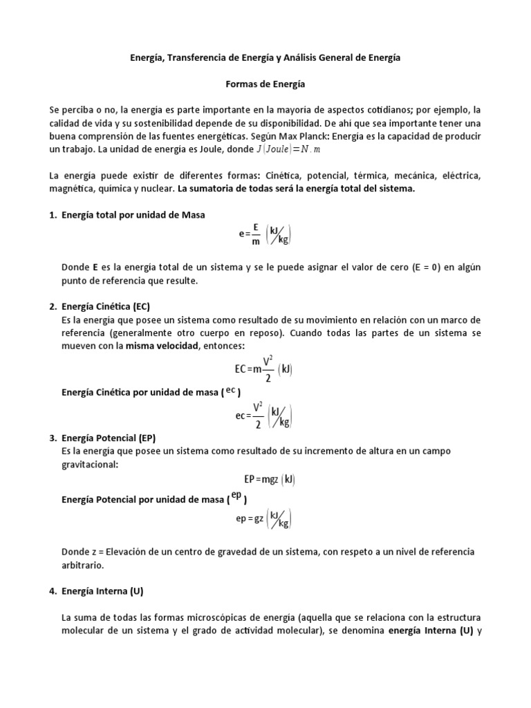03 Transferencia de Energía Por Calor y Trabajo | PDF | Calor | Calor ...