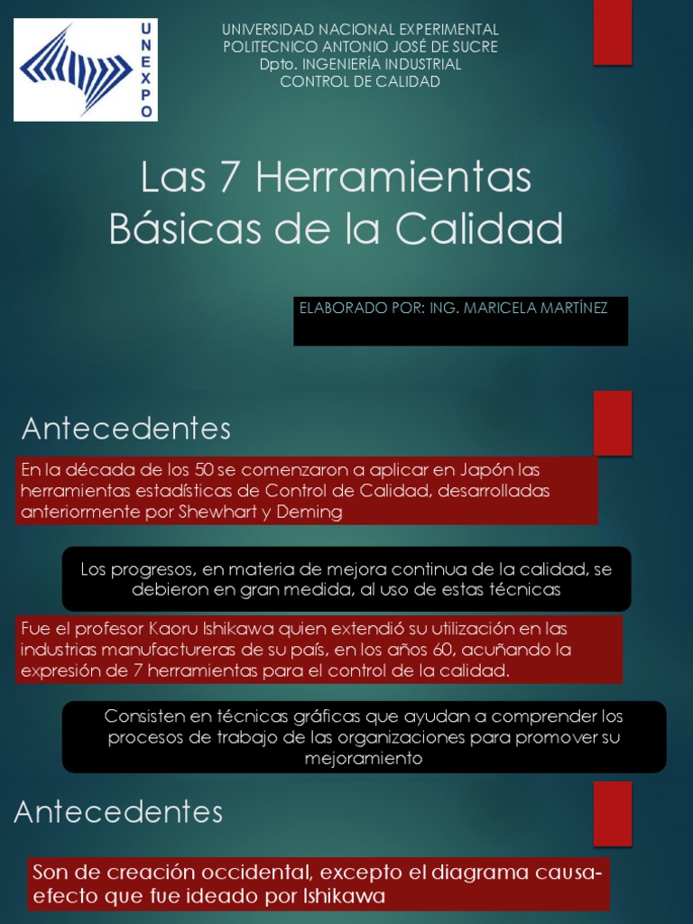 Las 7 Herramientas Basicas de La Calidad | PDF | Histograma | Estadísticas