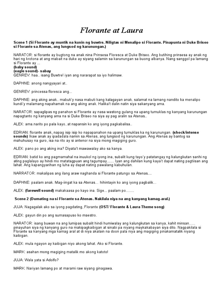 Flor Ante at Laura Script | PDF