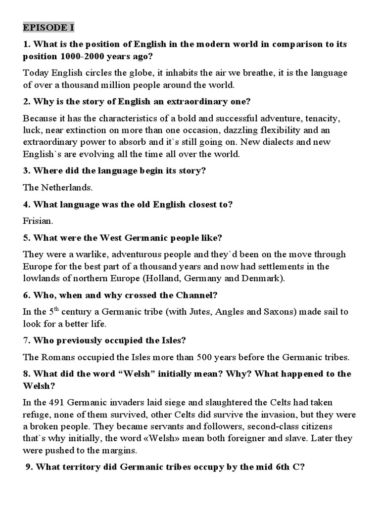 The Adventure of English | PDF | English Language | Europe