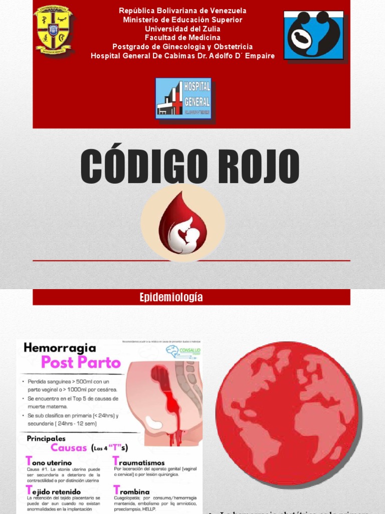 Protocolo Código Rojo en Obstetricia | PDF | Cuidado de la salud ...