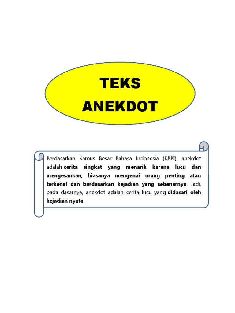 Struktur Teks Anekdot | PDF