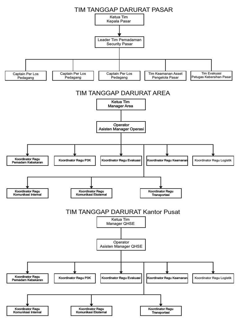 Format Struktur Tim Tanggap Darurat | PDF | Teknologi & Rekayasa