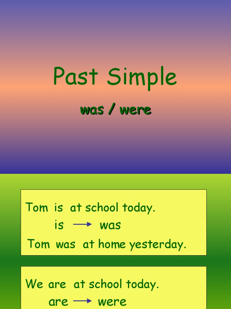 Past-Simple-Was and Were | PDF