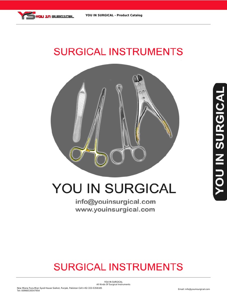 Surgical Instruments Product Catalogue | PDF | Surgery | Health Care