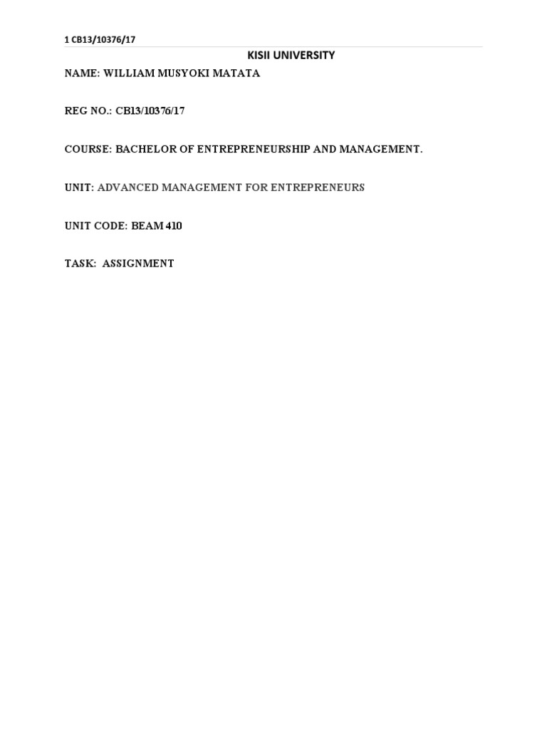 William Matata Beam 410 Assignment | PDF | Business Process | Recruitment