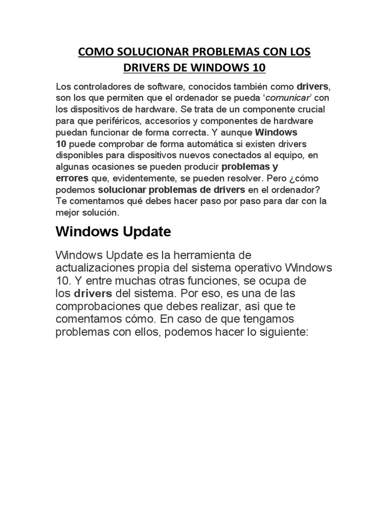 DRIVER | PDF | Windows 10 | Microsoft Windows