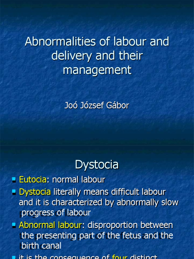 Abnormal Labour | PDF | Childbirth | Uterus