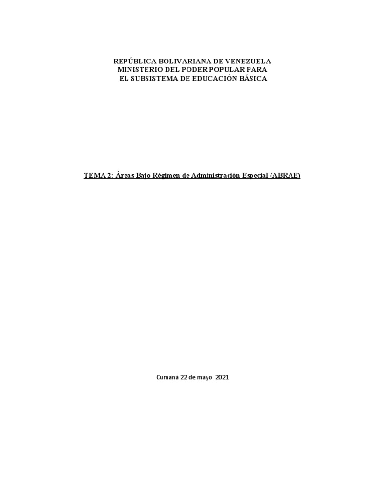 Abrae 2021 | PDF | Los bosques | Venezuela