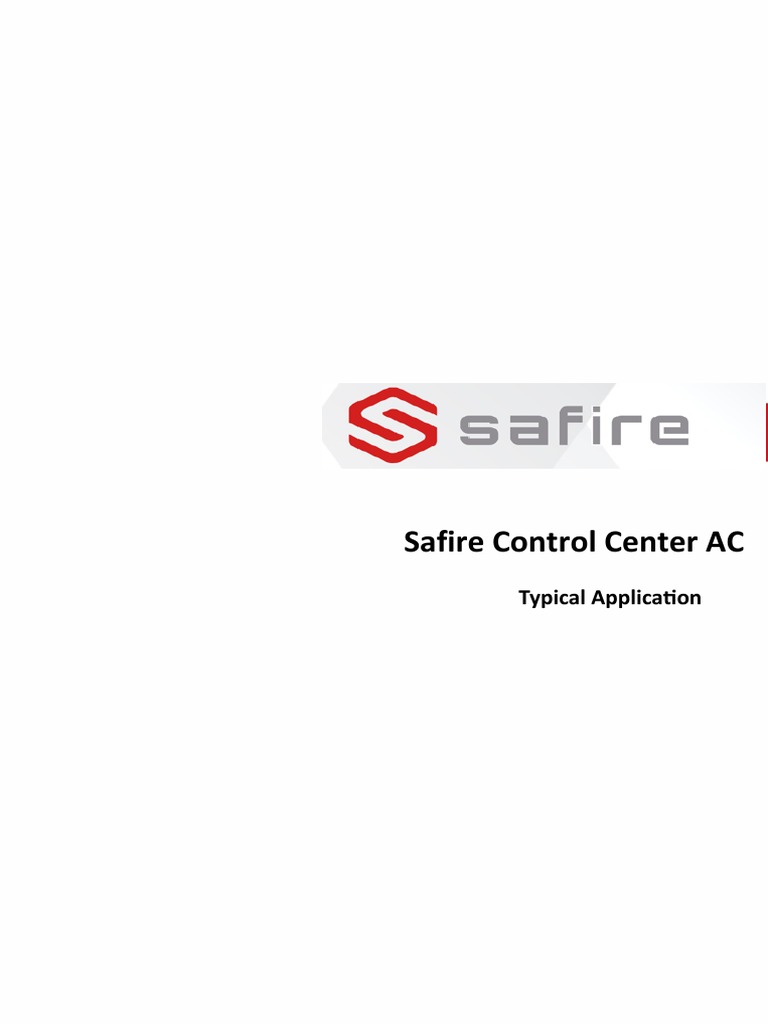 Safire Control Center AC Manual - V1 | PDF | Computer Networking ...