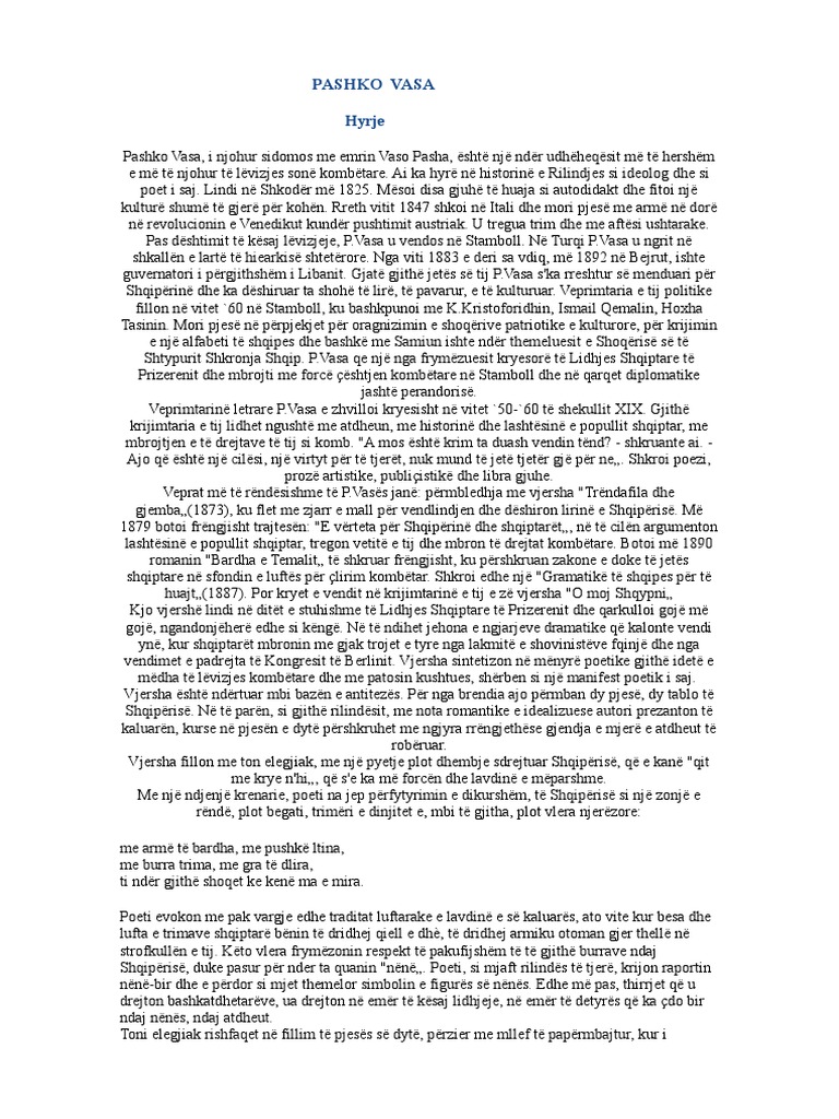 Pashko Vasa | PDF