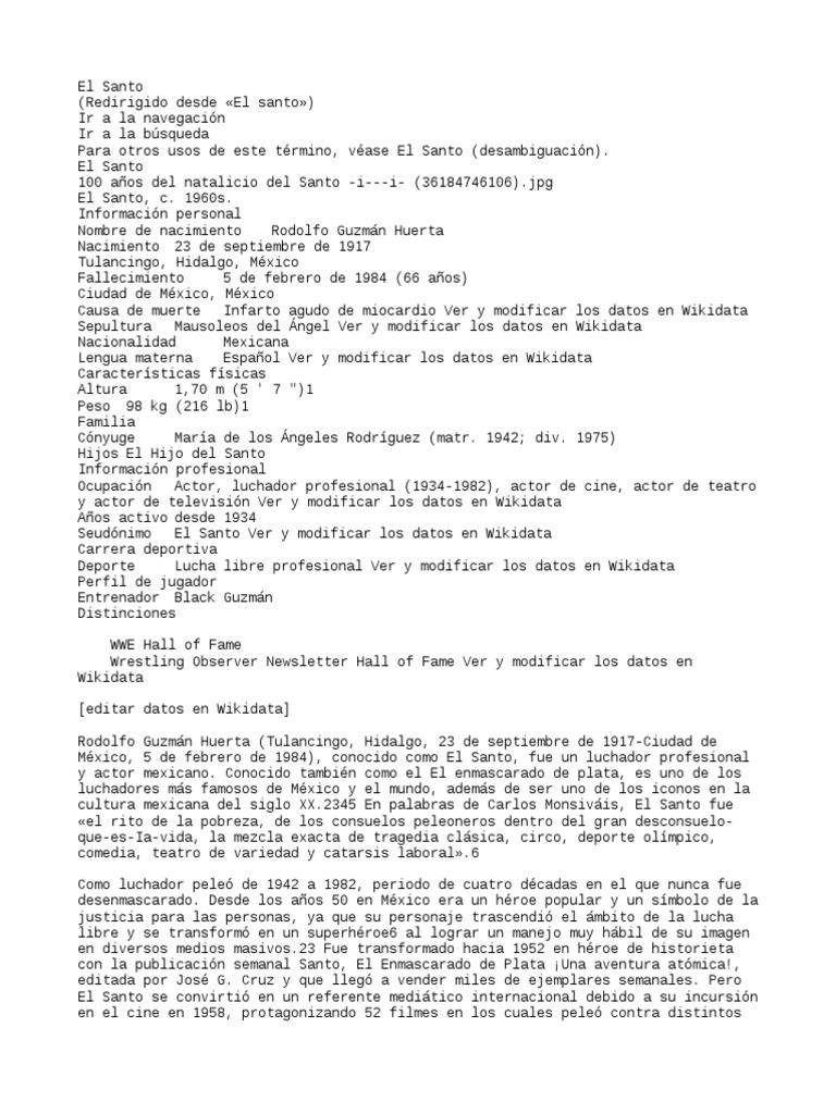 El Santo | PDF