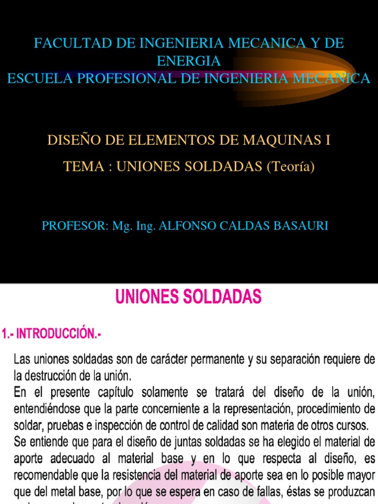 Uniones Soldadas Hori-Teoria | PDF | Métodos y materiales de enseñanza | Ciencia y matemática