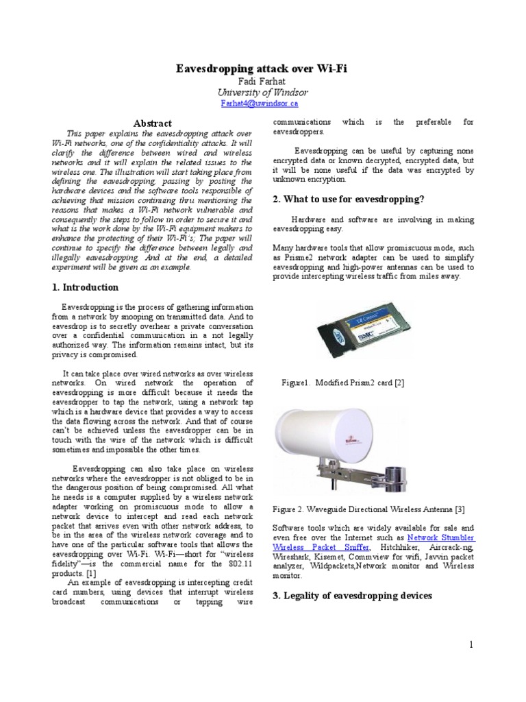 Wi-Fi Eavesdropping Attacks Explained | PDF | Wi Fi | Wireless Lan