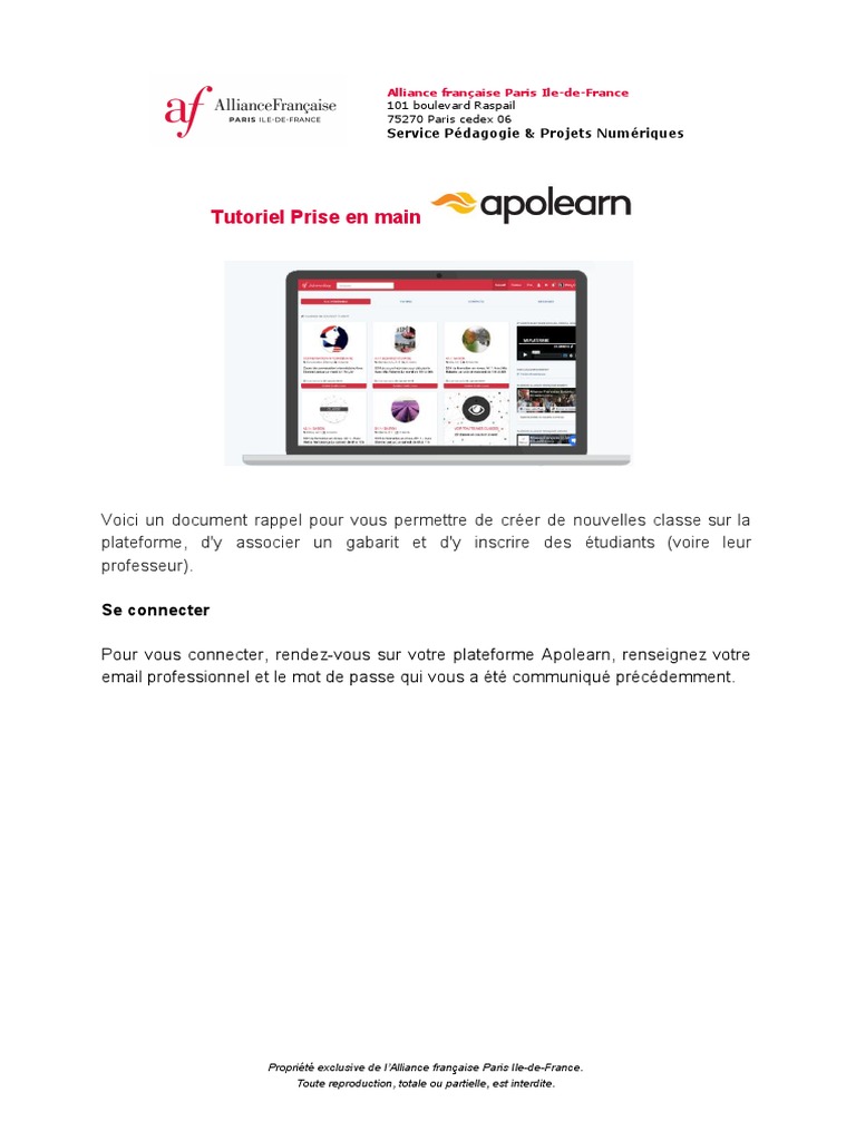 Tutoriel Apolearn: Création de Classes | PDF | Informatique