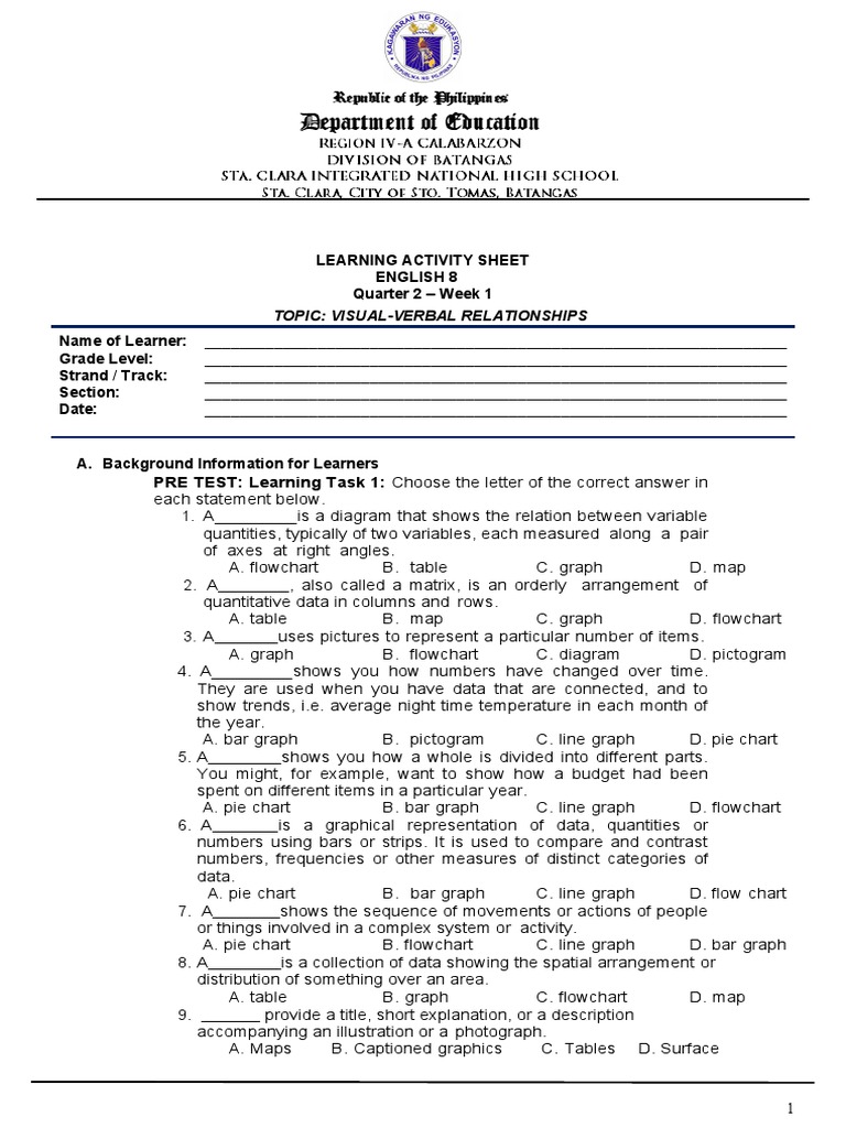 Topic: Visual-Verbal Relationships | PDF | Graphics | Chart
