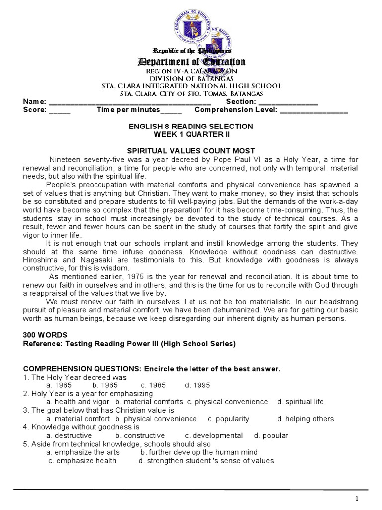 Grade-8-Q2-Week-1-2 READING | PDF | Democracy | Political Ideologies