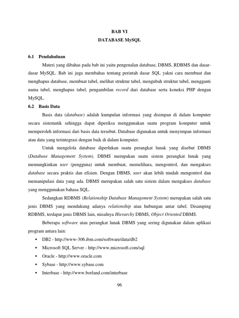 Panduan Dasar MySQL untuk Pemula | PDF