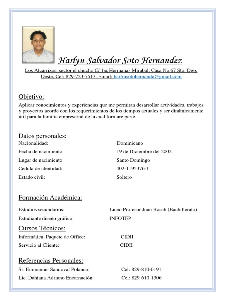 Harlyn Salvador Soto Hernandez CV-2 | PDF