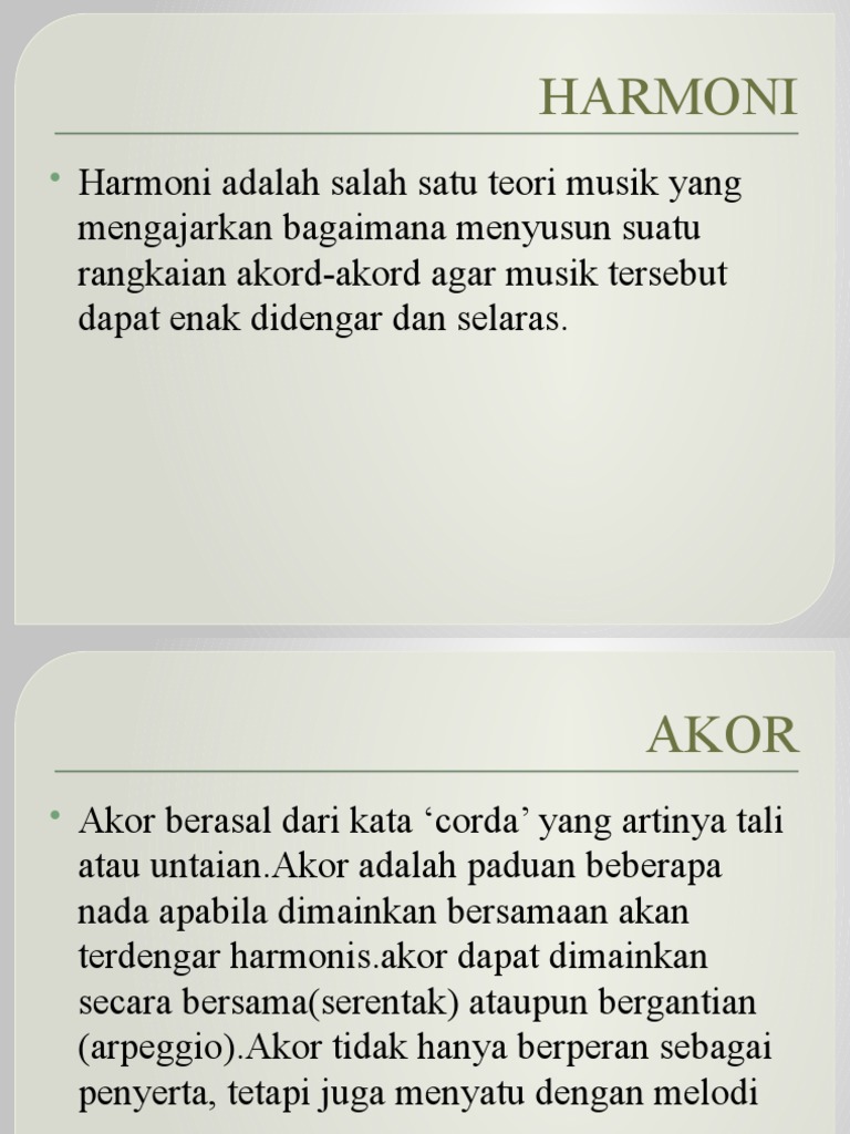 Panduan Dasar Akor dan Harmoni | PDF